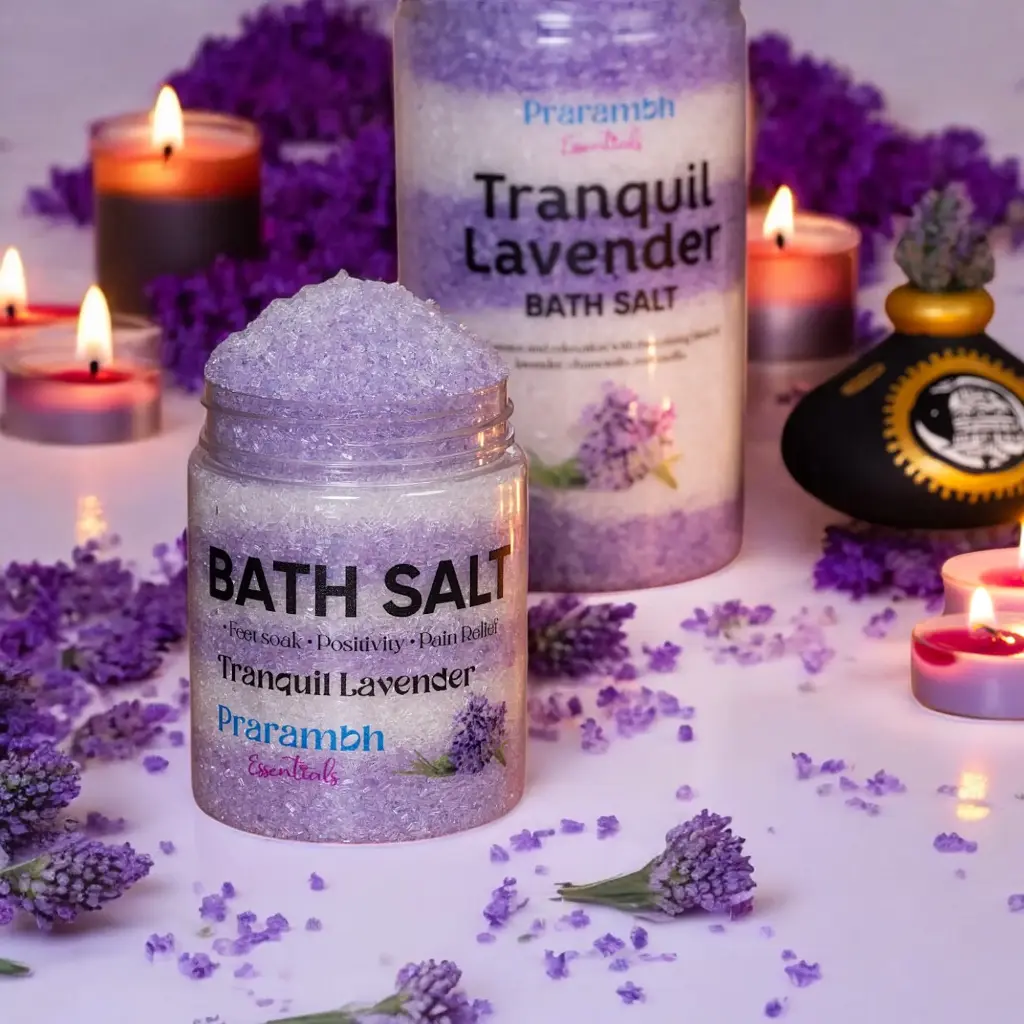 BATH SALT | Tranquil Lavender | PRARAMBH ESSENTIALS